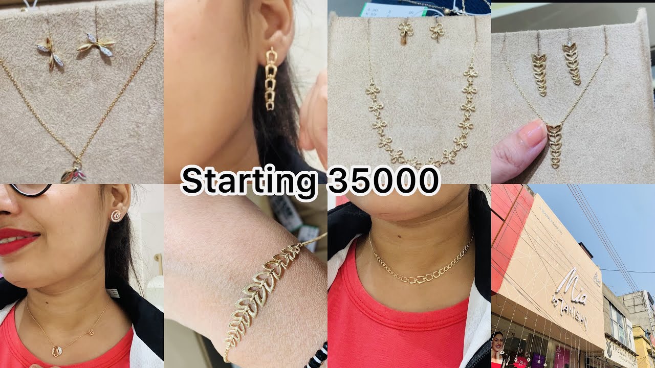 JUST 4GM😳Starts Mia By Tanishq Gold Chain/Necklace/Braclet Designs ...
