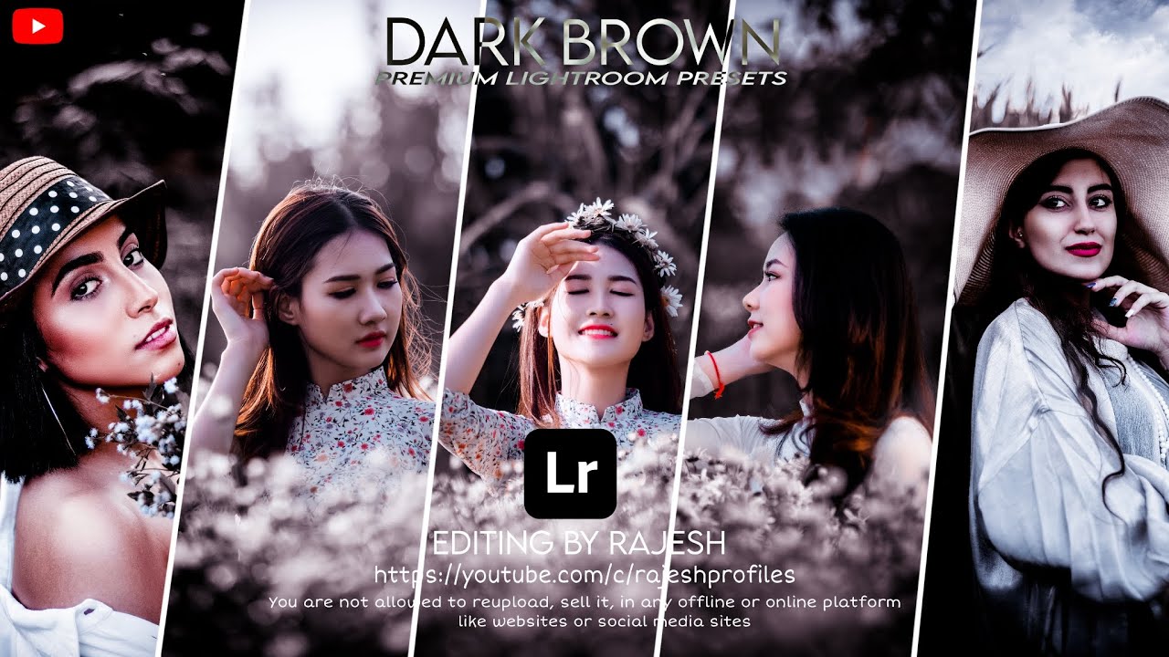 How to Edit Professional Dark Brown Photography | FREE Lightroom ...