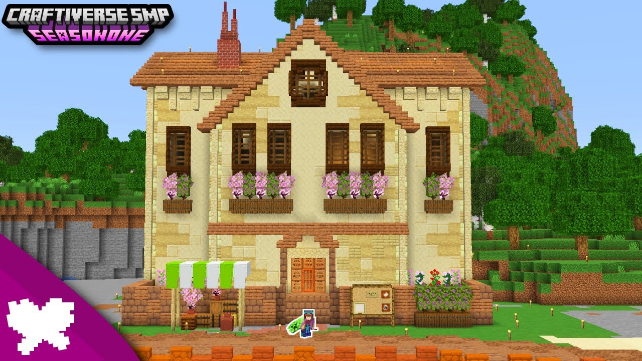 Coastline and Townhall | Craftiverse S1 EP 8(Minecraft 1.20.4 Let's ...