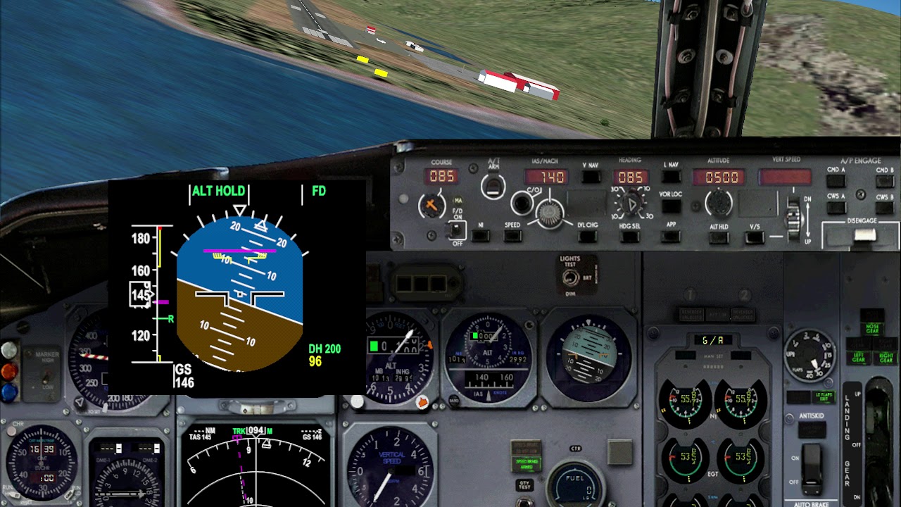 Landing in Isafjordur with a Boeing 737-400 (FS2004) - YouTube