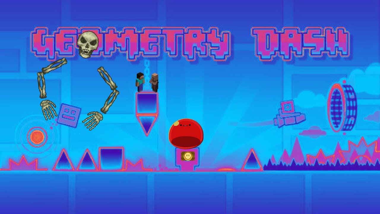 shape game!!!(Geometry dash) - YouTube