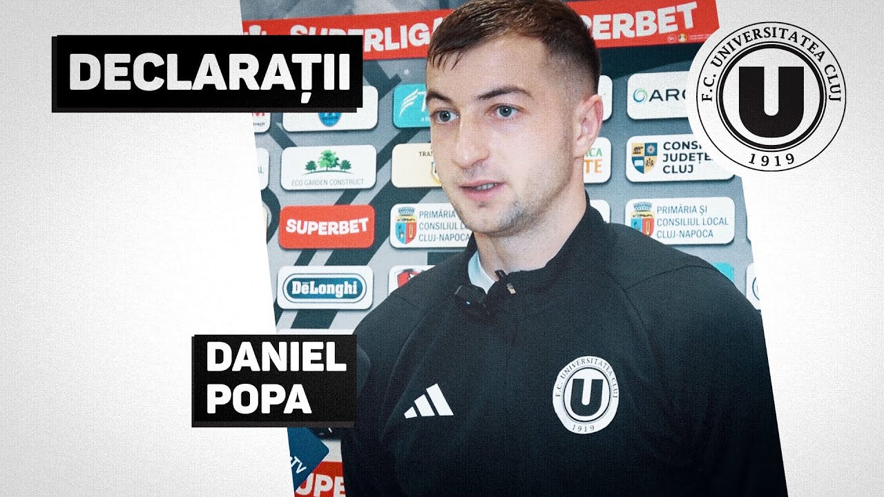 DECLARAȚII | Daniel Popa după ce a marcat golul victoriei cu Hermannstadt - YouTube