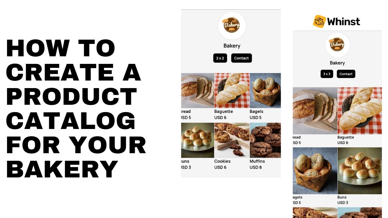 How to create a product catalog for your baking business - YouTube