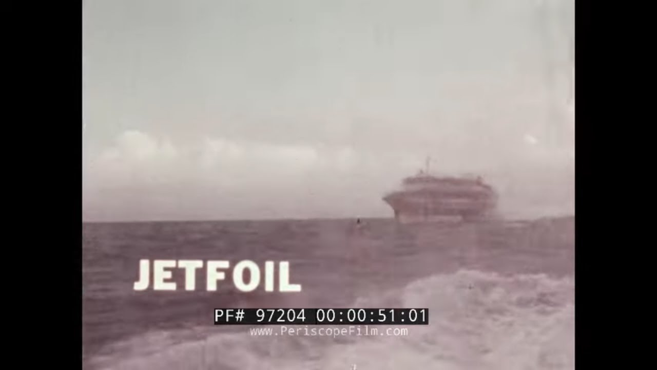 1970s BOEING 929 JETFOIL PROMO FILM HYDROFOIL SHIP (SWEDISH LANG ...