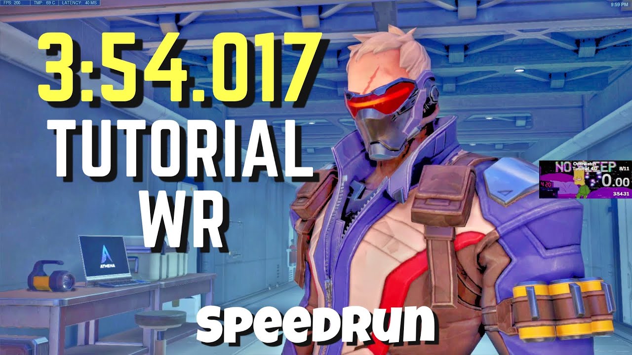 (NEW WR) Overwatch 1 Tutorial Speedrun in 3:54.017 (soo close to sub 54) - YouTube