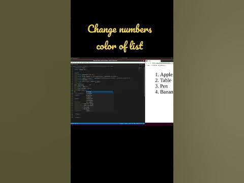 : marker {} || pseudo element in CSS || Change colour of list numbers ...