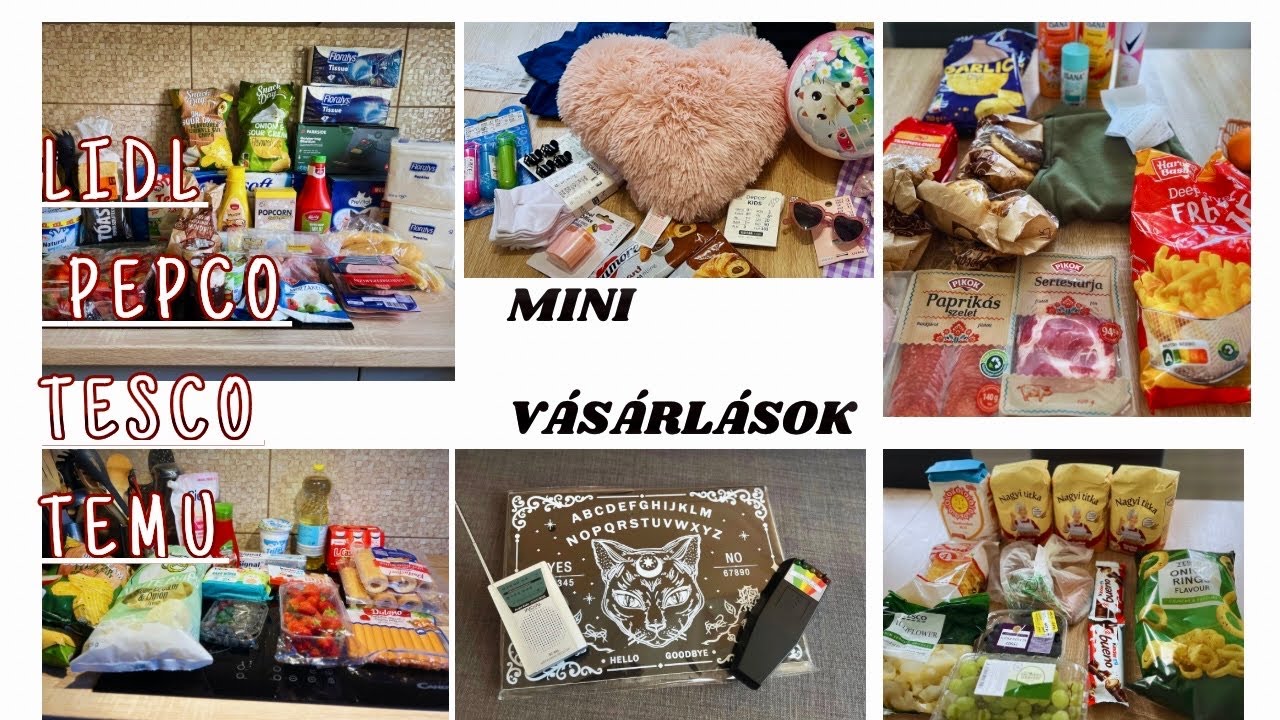 2 heti Mini Vásárlások /Lidl, Pepco, Tesco, Temu/ - YouTube