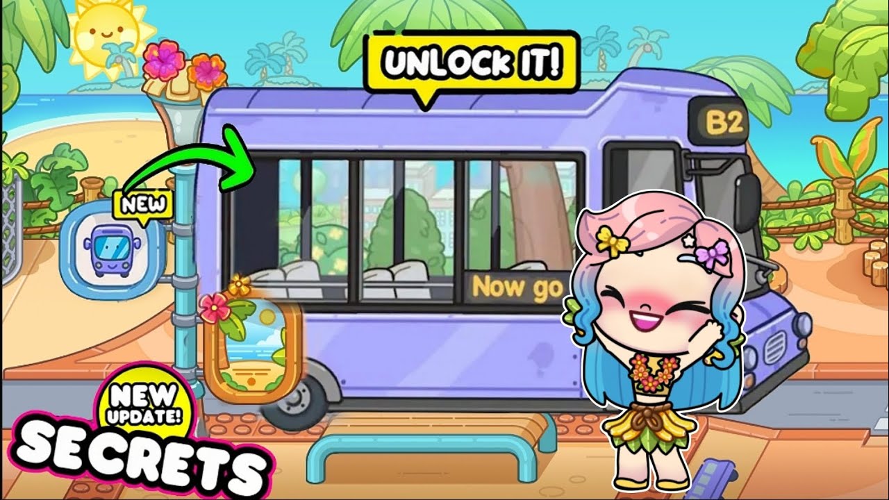 NEW UPDATE !! UNLOCK NEW BUS IN OCEAN VIEW STREET UPDATE IN AVATAR ...