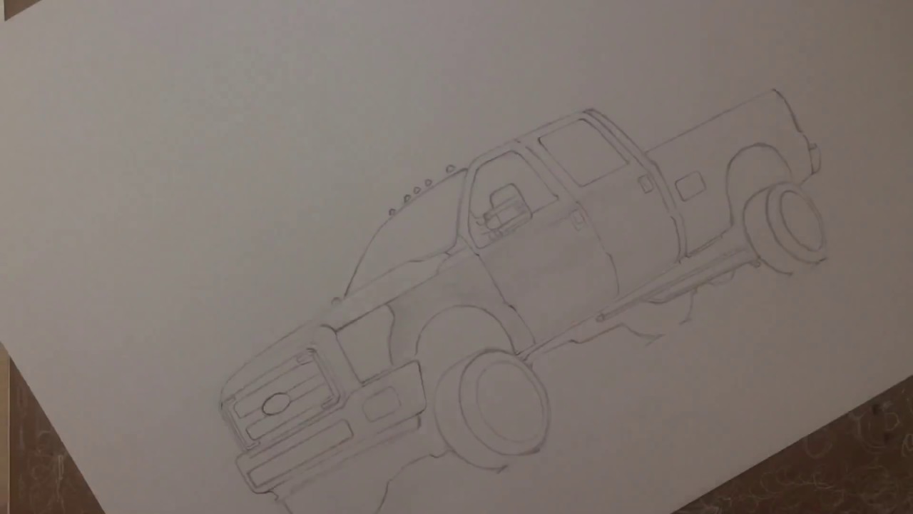 Drawing of F-250 Super Duty - YouTube