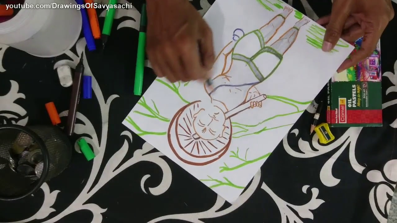 How To Draw Vamana Avatar of Lord vishnu - YouTube