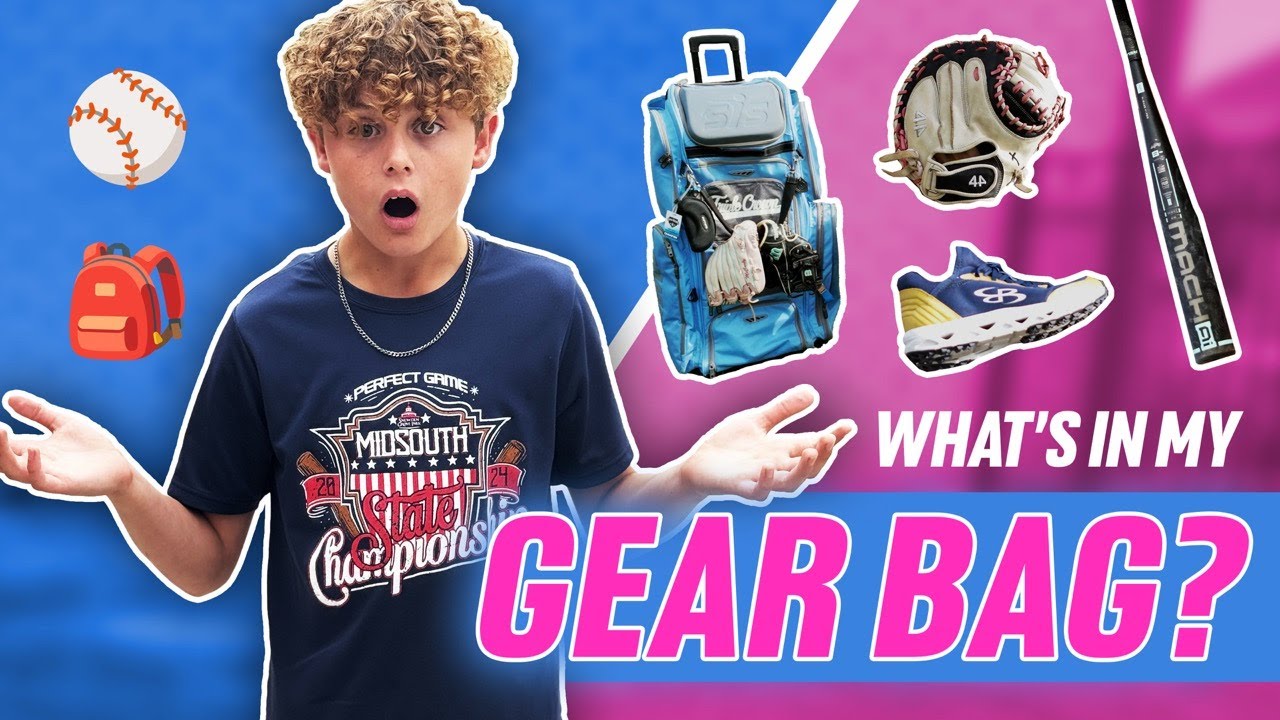 🎒 WHAT’S IN MY GEAR BAG?!?! ⁉️ Baseball Edition by KJ McCarty!!! ⚾️ ...