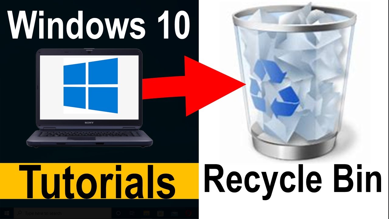 How To Change Recycle Bin Icon Windows 10 Youtube Windows XP Trash Bin