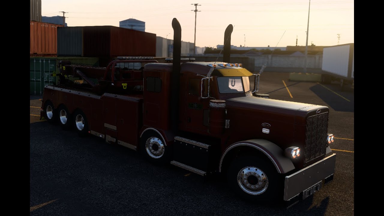 ATS Towing truck and trailer - YouTube