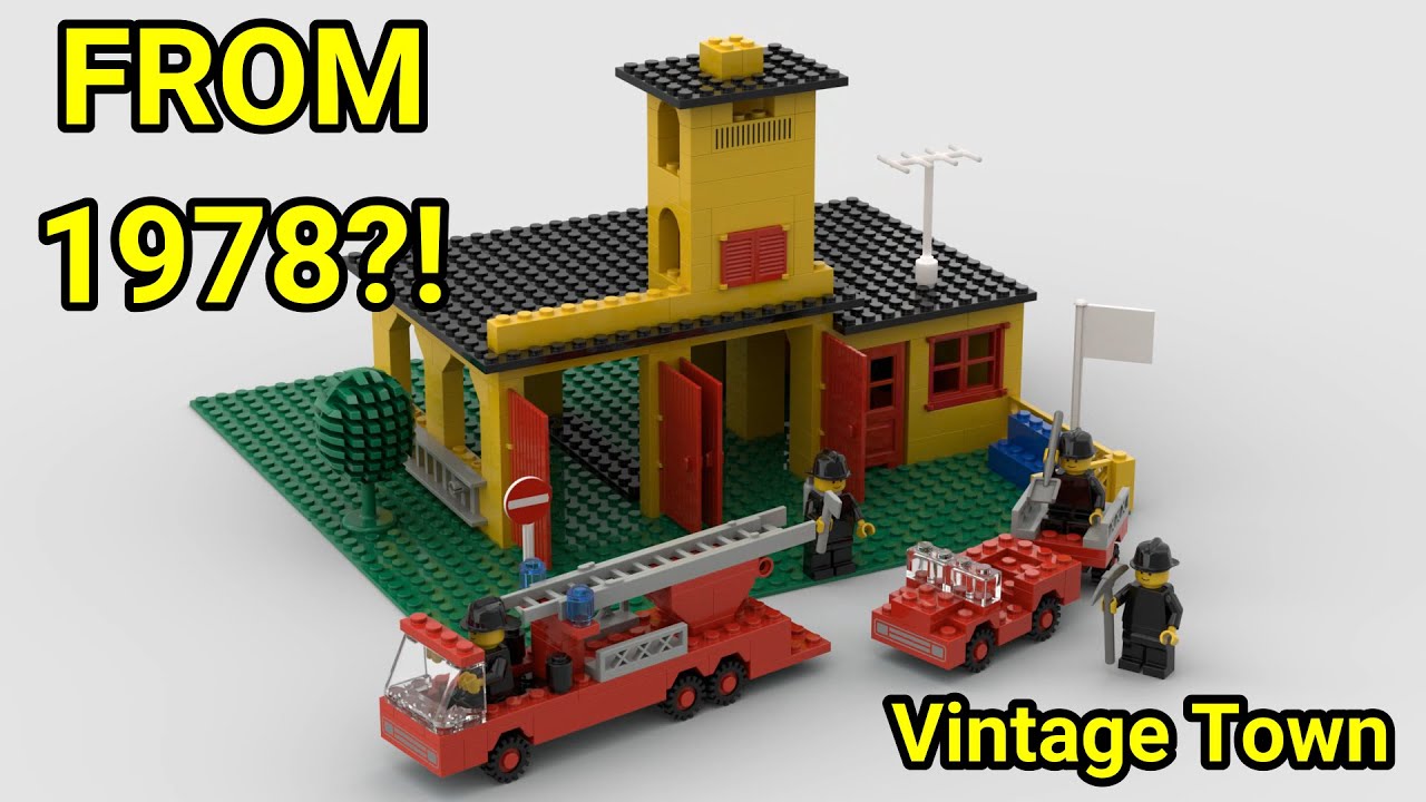 LEGO® Town 374-1 - Fire Station - Speed Build - YouTube
