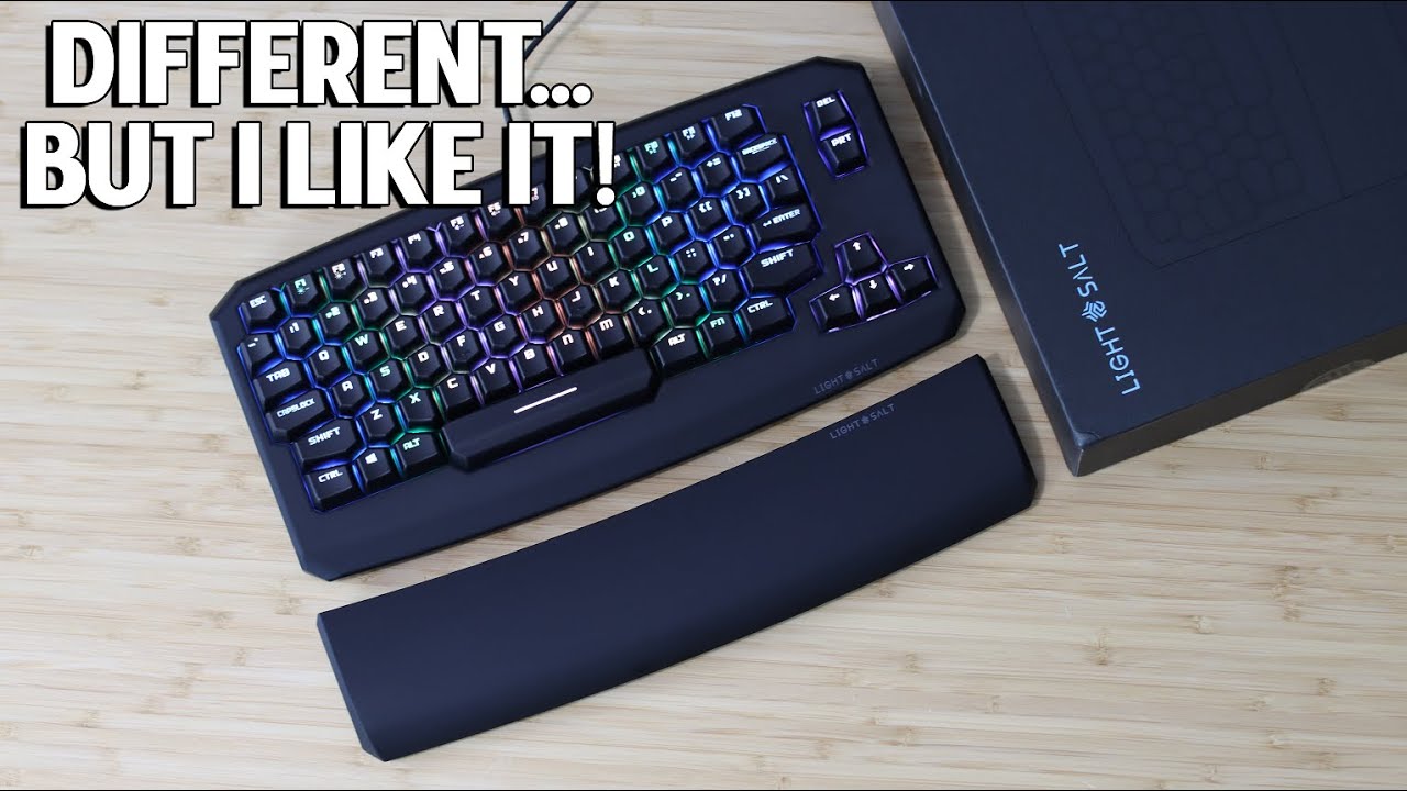 LightSalt Kurve Mechanical Keyboard [Frozen Silent Switches] - YouTube