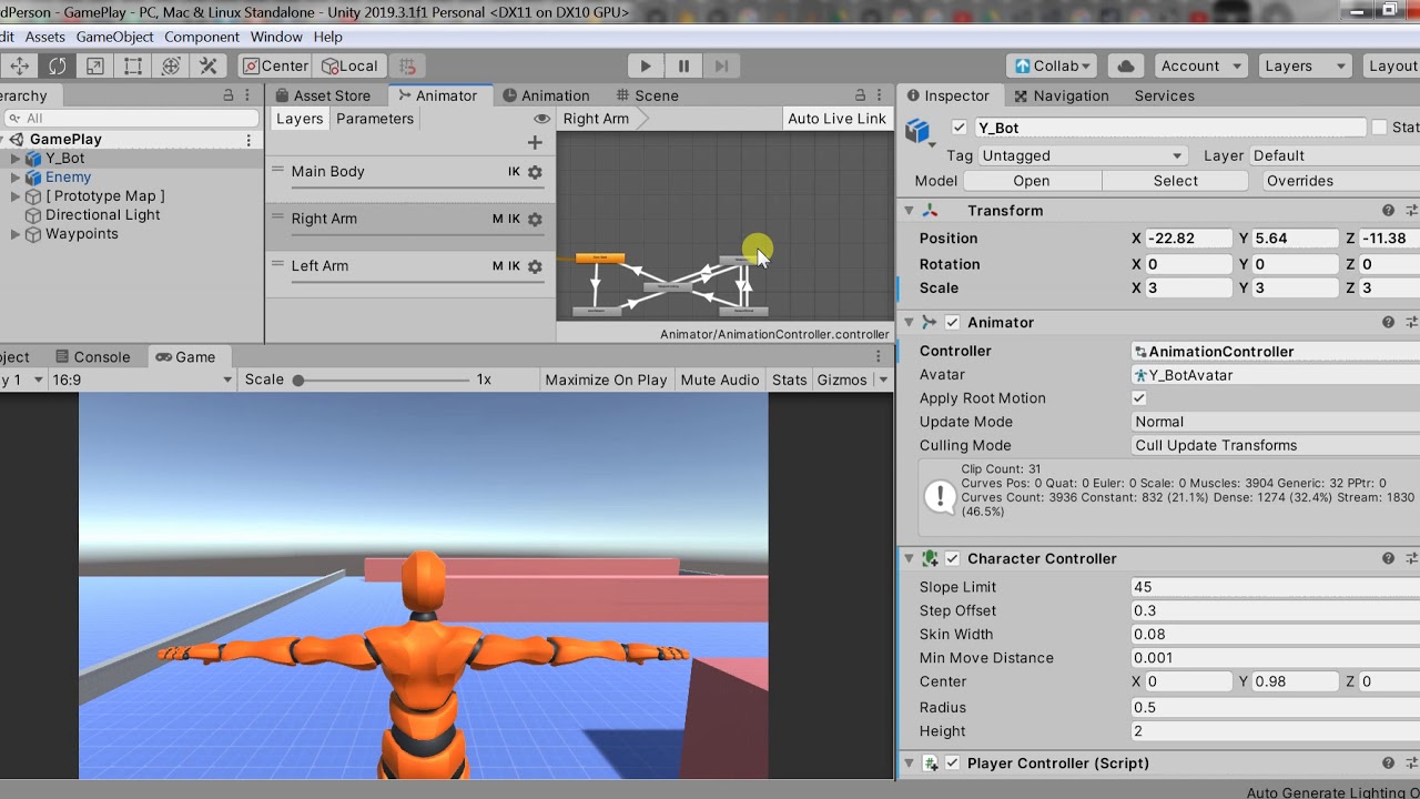 Third person sample project update 1 - YouTube