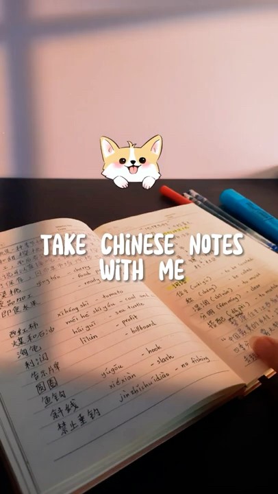 Take chinese notes with me #shorts #chinese #notes - YouTube