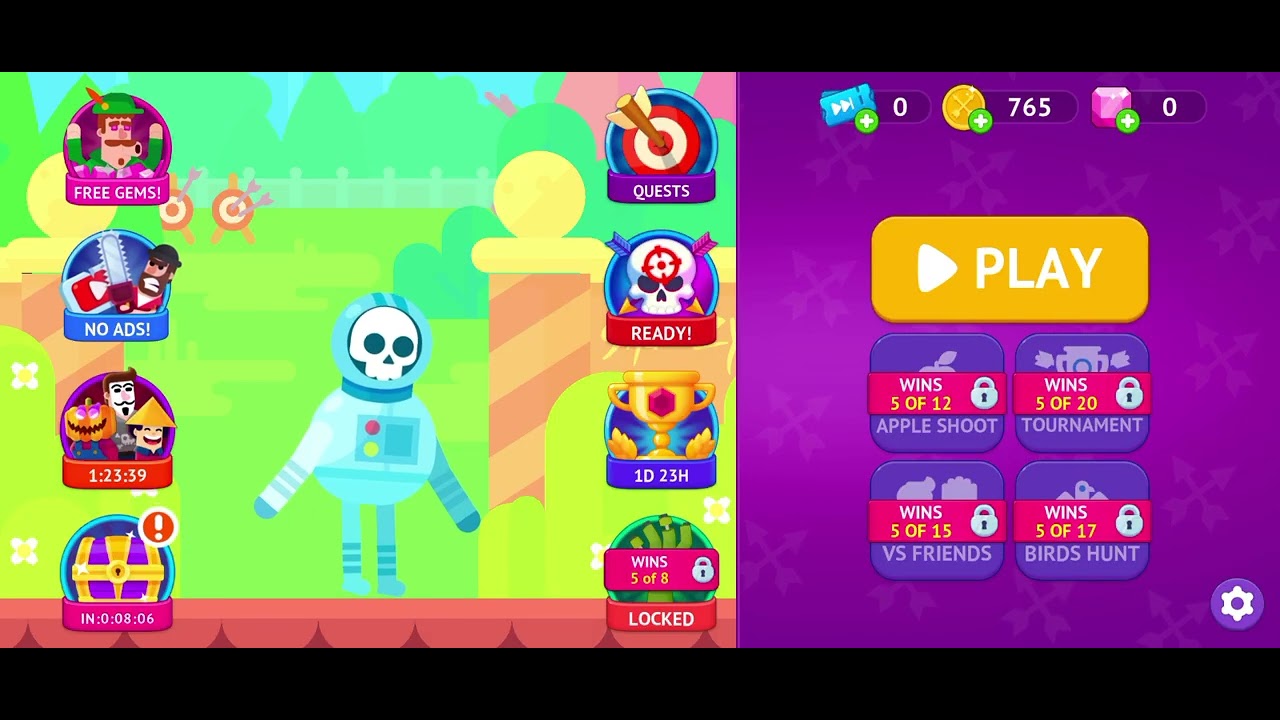 Bowmasters gameplay part 1 - YouTube