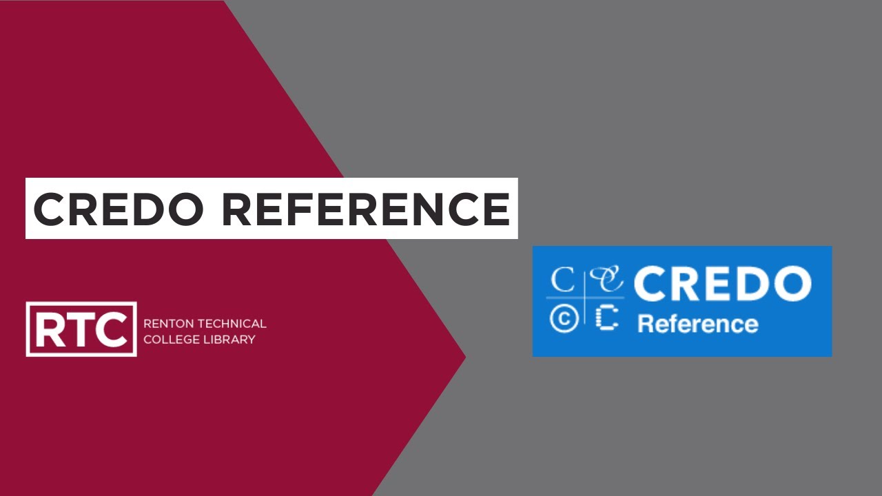Credo Reference - YouTube