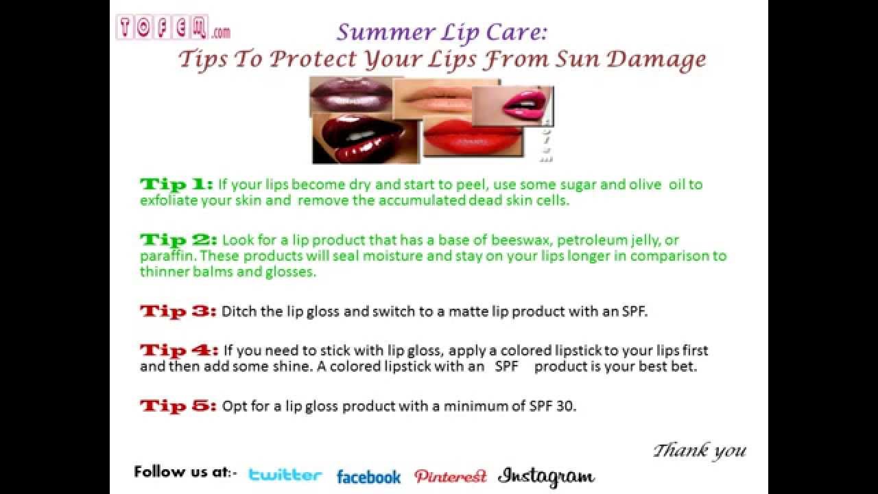 Summer Lip Care: Tips To Protect Your Lips From Sun Damage - YouTube