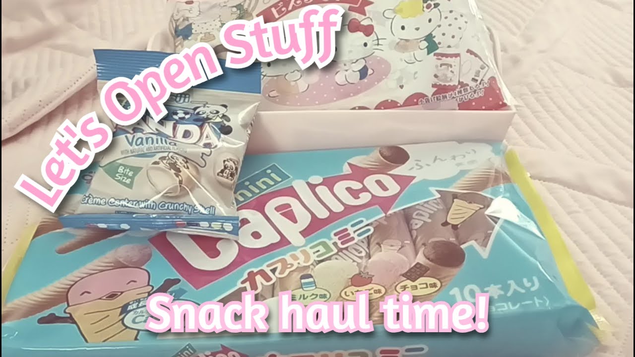 Let's Open Stuff - snack haul time! - YouTube