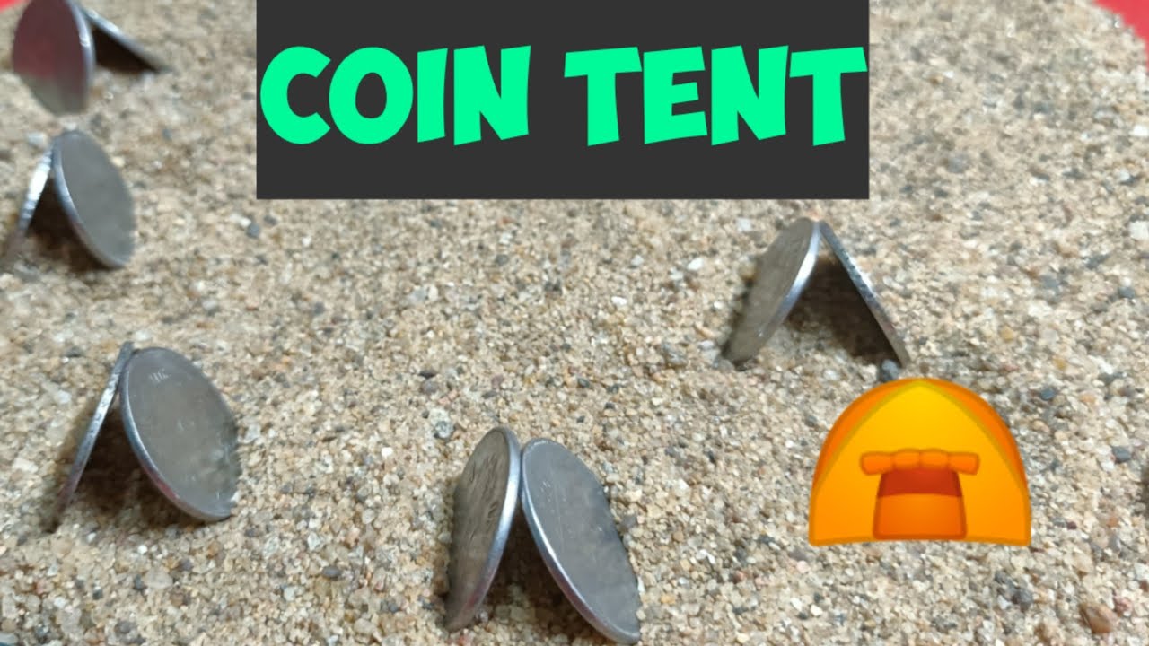 Tent with coins/kitty party game/birthday party game/one minute game ...