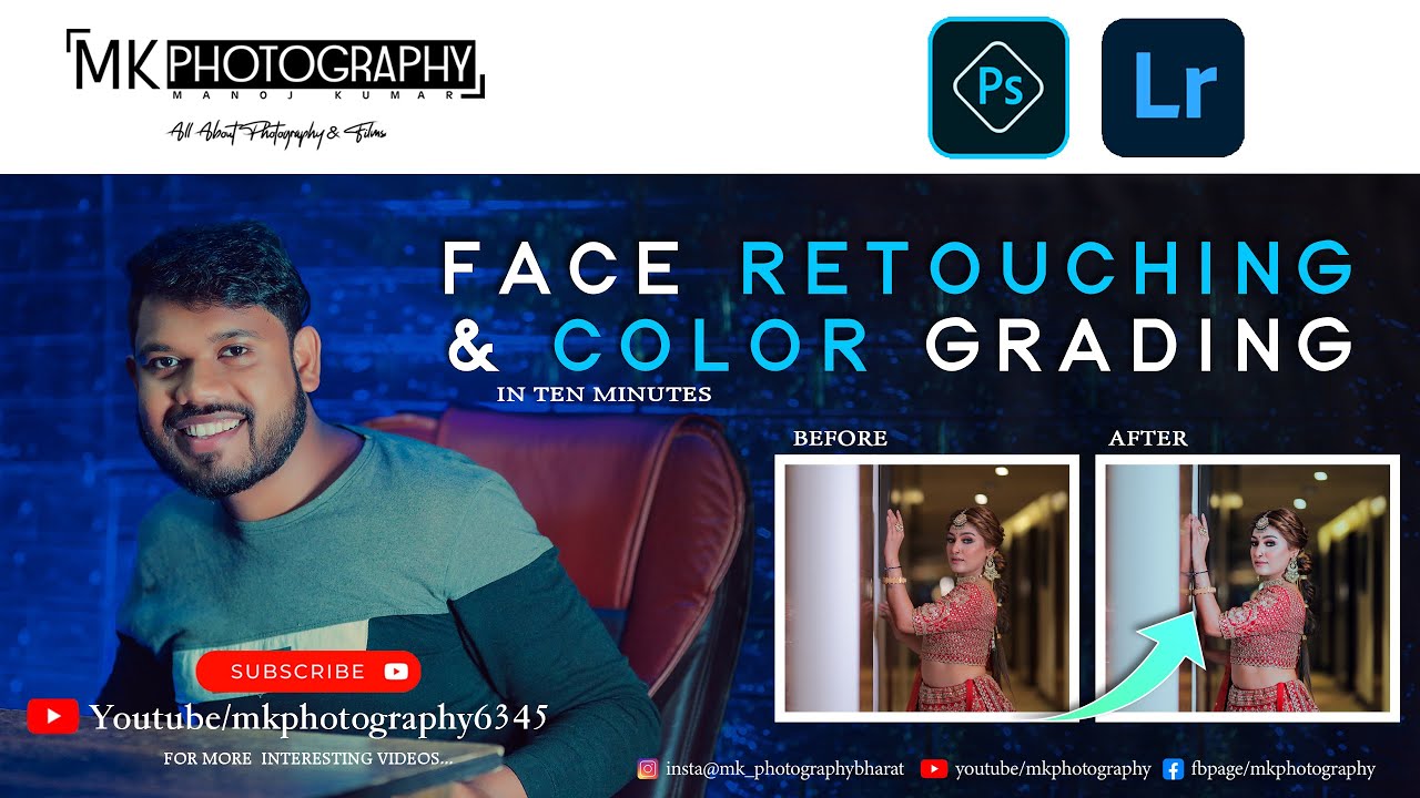 Face Retouching & Color Grading in 10 Minutes... BY MMK - YouTube