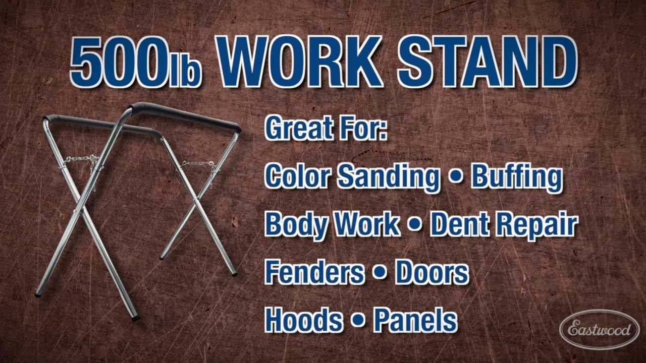 Fender Stand - 500 lb Work Stand from Eastwood - YouTube