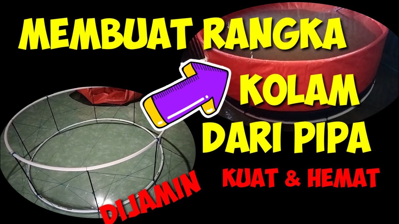Cara membuat rangka kolam dari pipa - YouTube