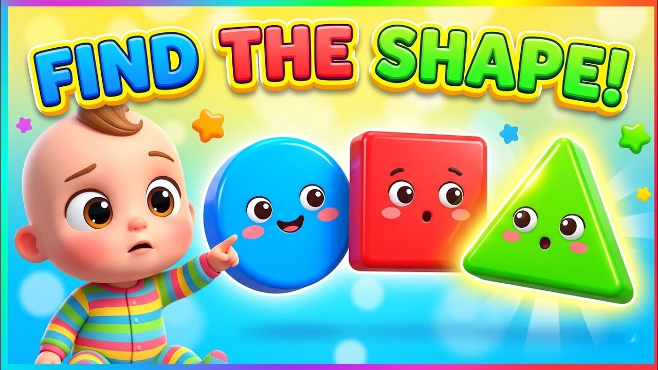 Shape Puzzle Game 🔺 Kids Learning Video | Find the Shape! | KUKU TOON ...