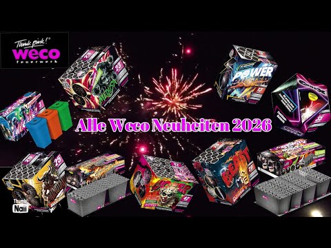 Alle Weco Neuheiten 2026/2027 🎆🧨 @stormypyro109 und @WECOPYRODE 