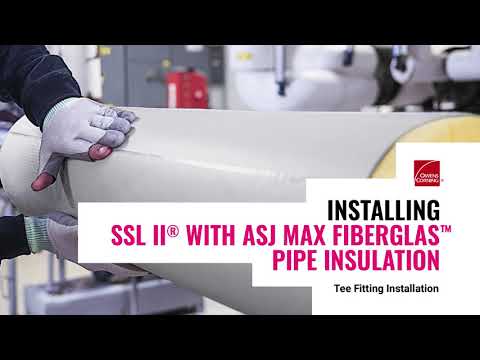 How to Insulate a Tee Fitting: Owens Corning SSL II® with ASJ Max ...