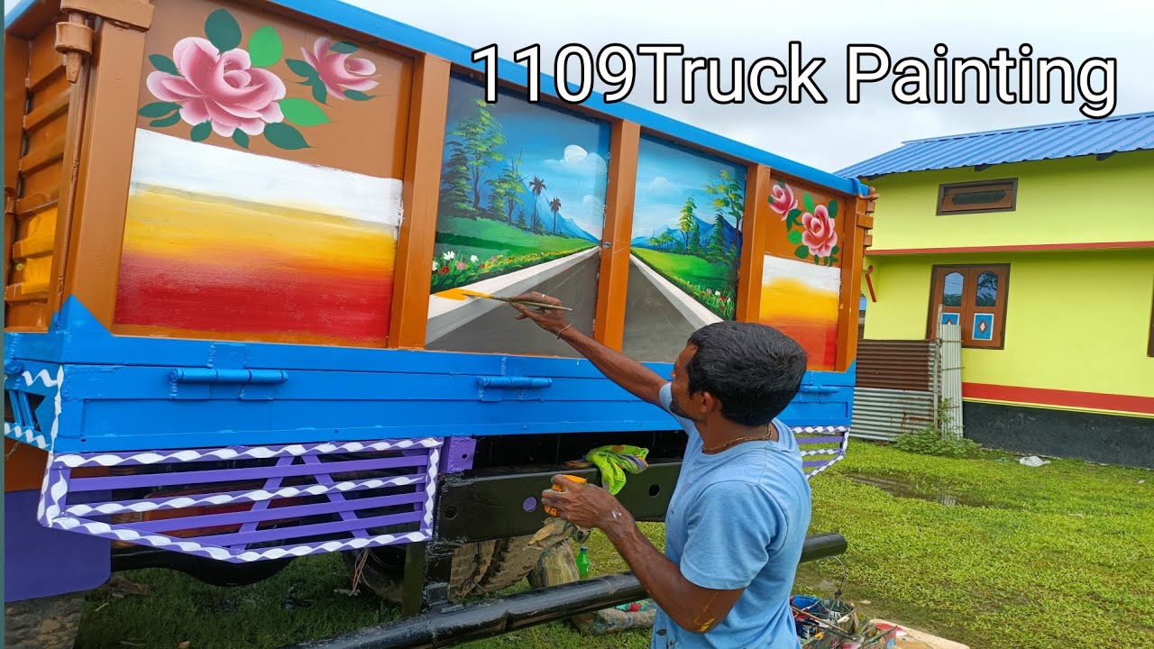 1109 Truck Painting Step by Step - YouTube
