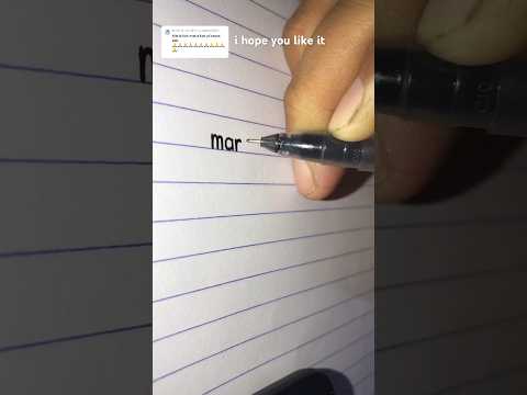 menulis MARIA #handwriting #calligraphy #shorts #menulis #handlettering