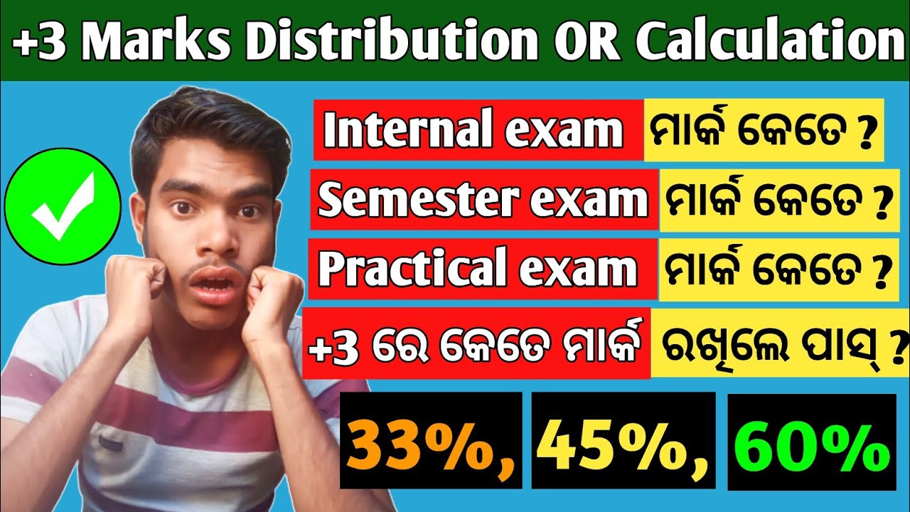  3 Marks Distribution Or Calculation 3 Exam Pass Marks 3 Pass Marks
