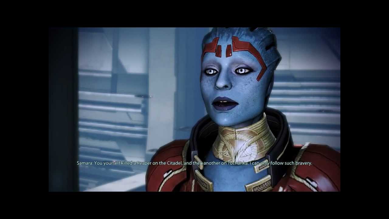Talking to Samara on the Citadel - Renegade variation - YouTube