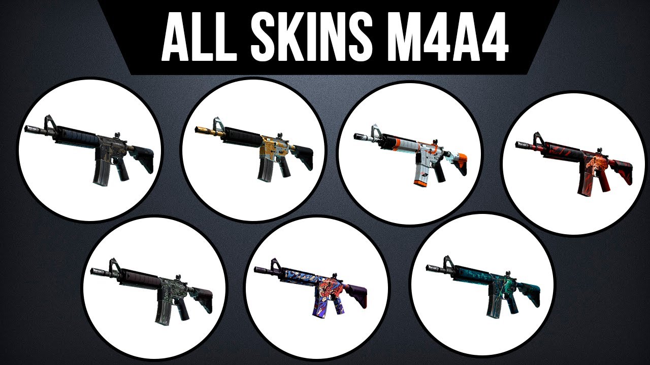 All M4A4 Skins SHOWCASE - CS:GO - YouTube