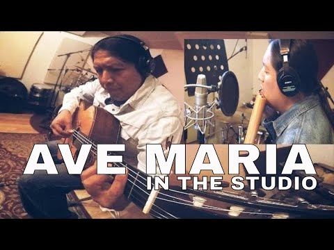 INKA GOLD - AVE MARIA (PAN FLUTE AND GUITAR)  IN THE STUDIO