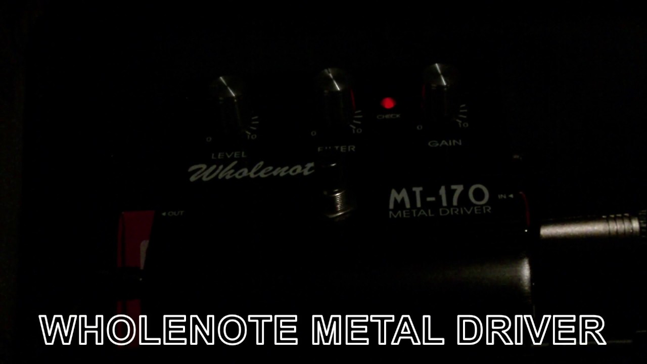 Wholenote Metal Driver MT-170 Guitar Distortion Effect Pedal Demo - YouTube