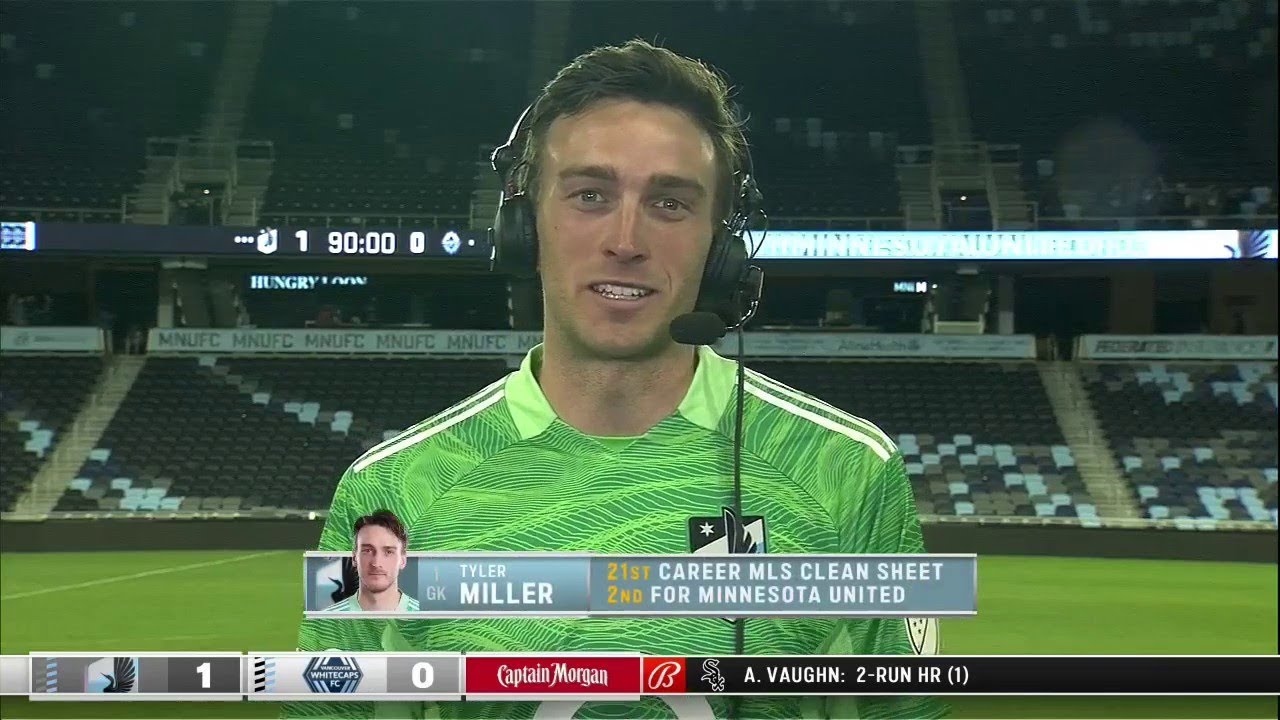 MNUFC goalkeeper Tyler Miller after 1-0 win: 'It felt amazing' - YouTube