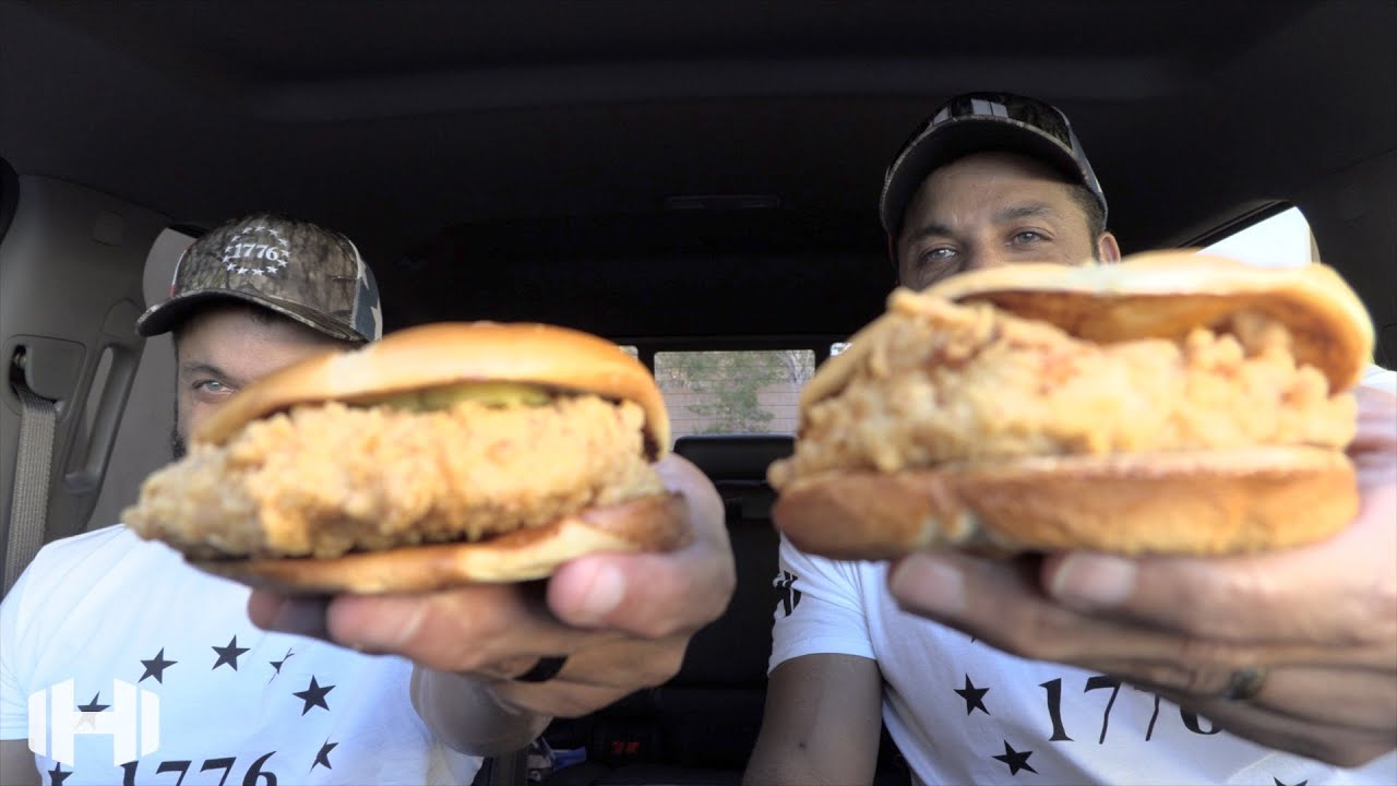 Eating Church's "Chicken Sandwich" - YouTube