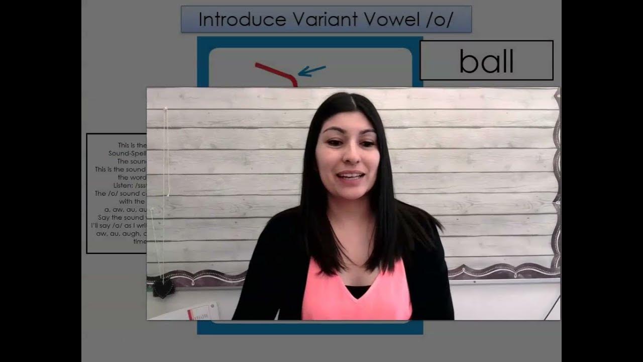 Variant Vowels w/Digraphs: a, aw, au, augh, al Phonics Lesson Day 1 ...