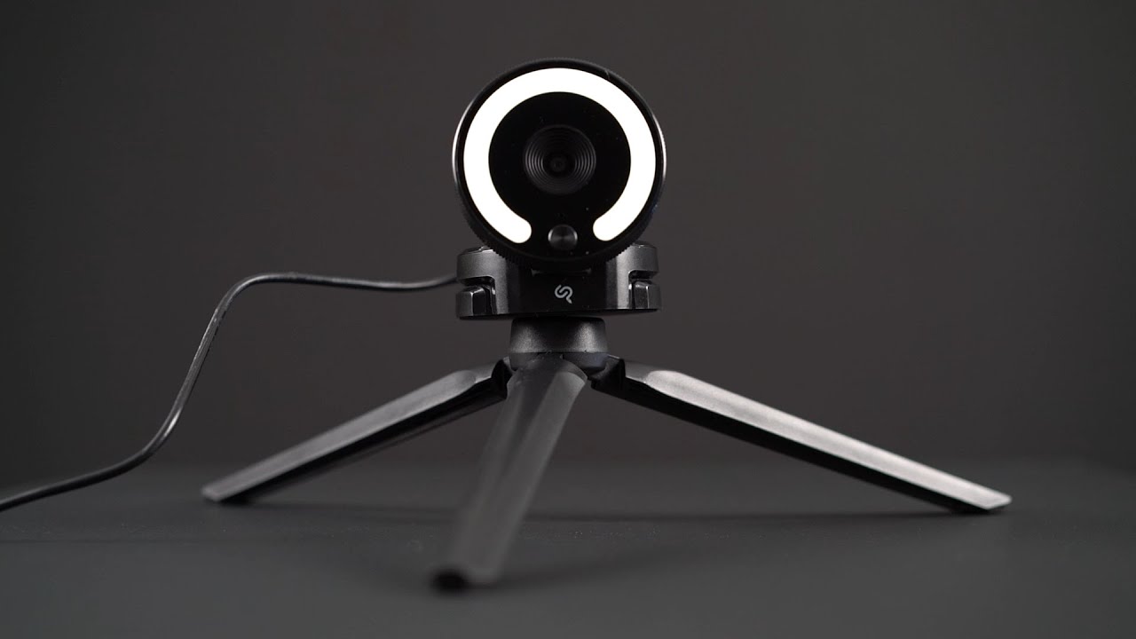 2K Auto Focus Web Camera with Beauty Retouch Adjustable Ring Light ...