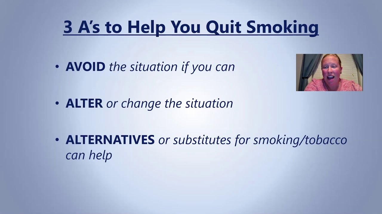 3 A's to Help You Quit Smoking - YouTube