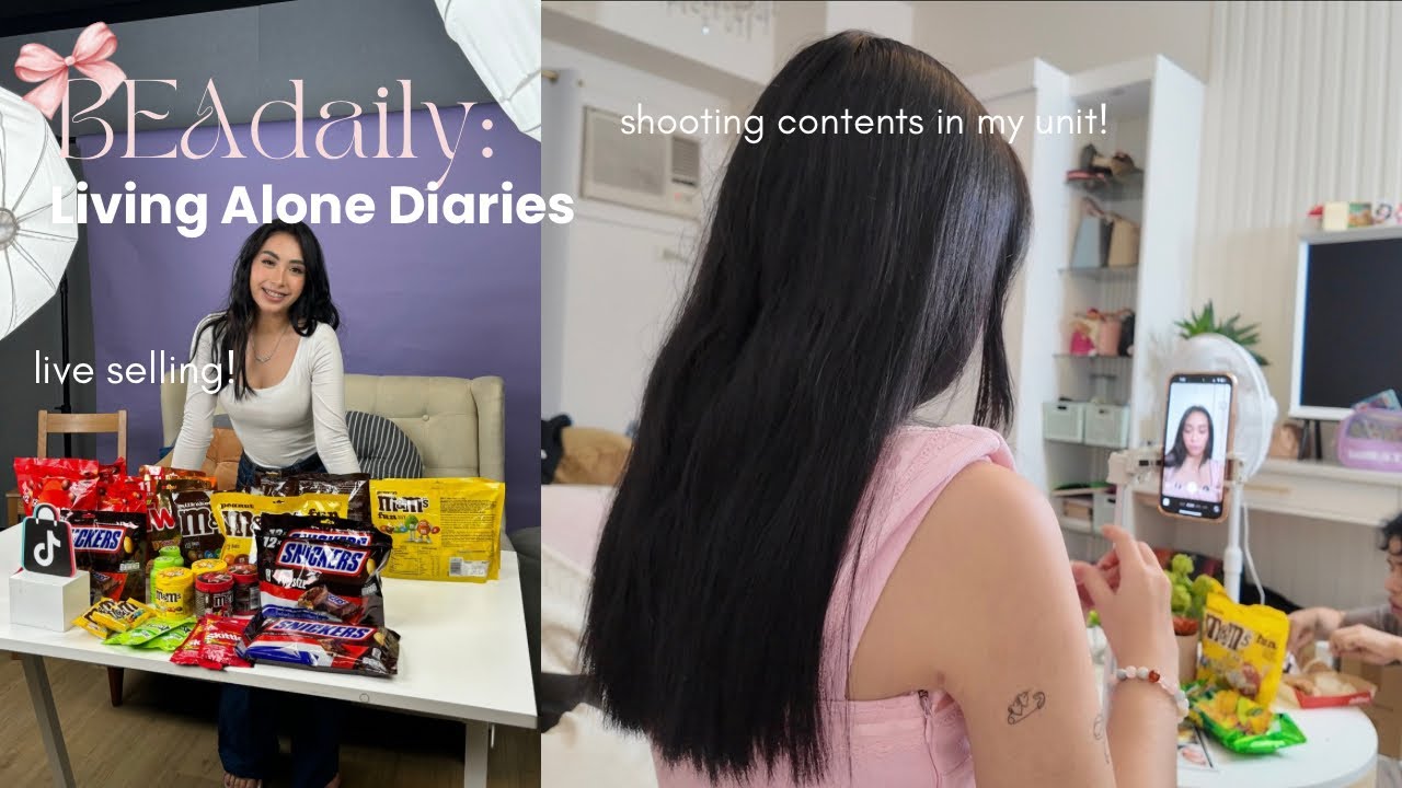 BEAdaily: Living Alone Diaries (Live Selling, etc) || Bea Borres - YouTube