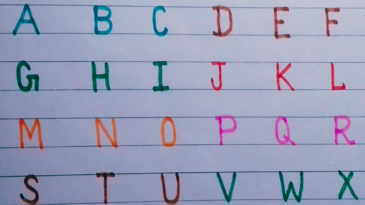 A B C D Alphabet | ABCD Likhana Padhana Sikho | Learn Write And Read A ...