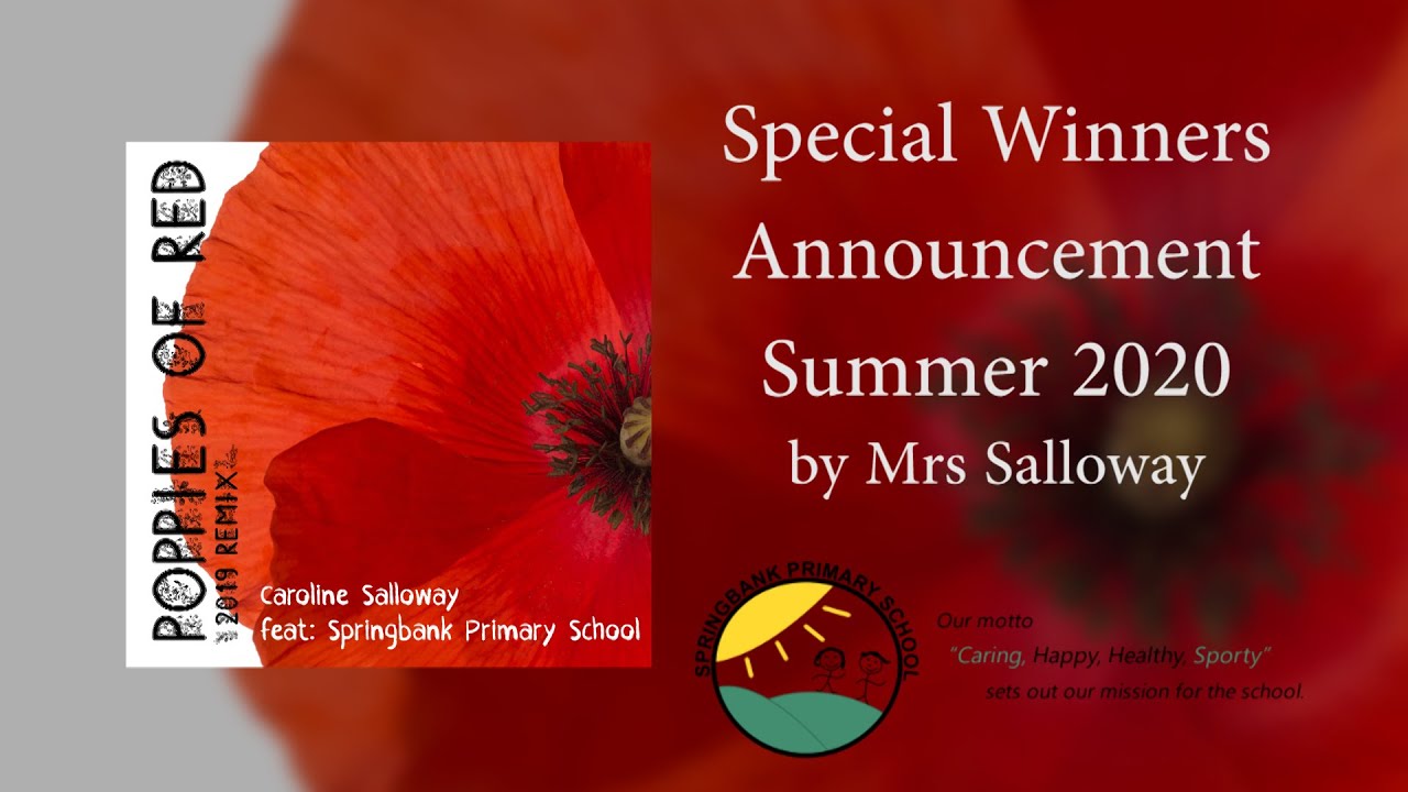 Winners Announcement - Springbank Primary School , Poppies of Red ...