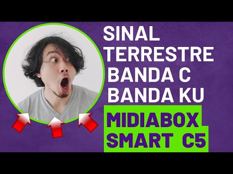 recepitor mídia x smart c5 na banda c e banda ku D2 +terrestre usando chave diseq - YouTube