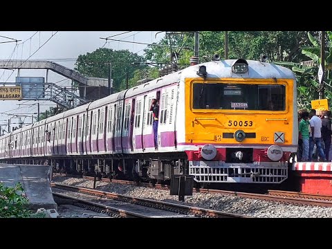 Newly Painted Shiny Conventional katwa-Bandel EMU Local Arrive & Departing Station | Eastern ...