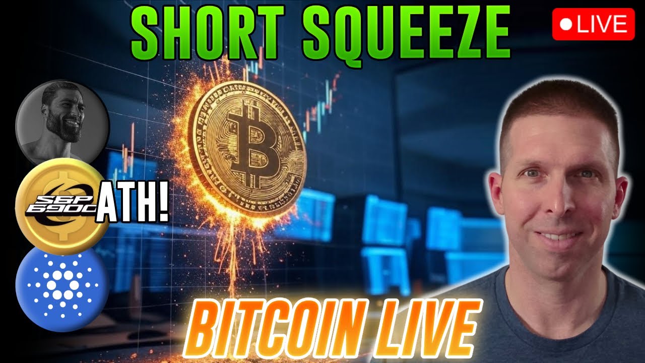 Bitcoin Live! -SHORT SQUEEZE- SPX, GIGA, ADA. All Time Highs ...